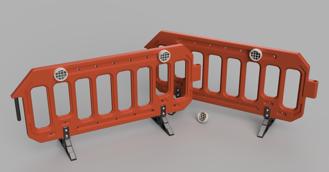 1/35 Modern Crowd Barriers - Plastic – FoxHopp Models