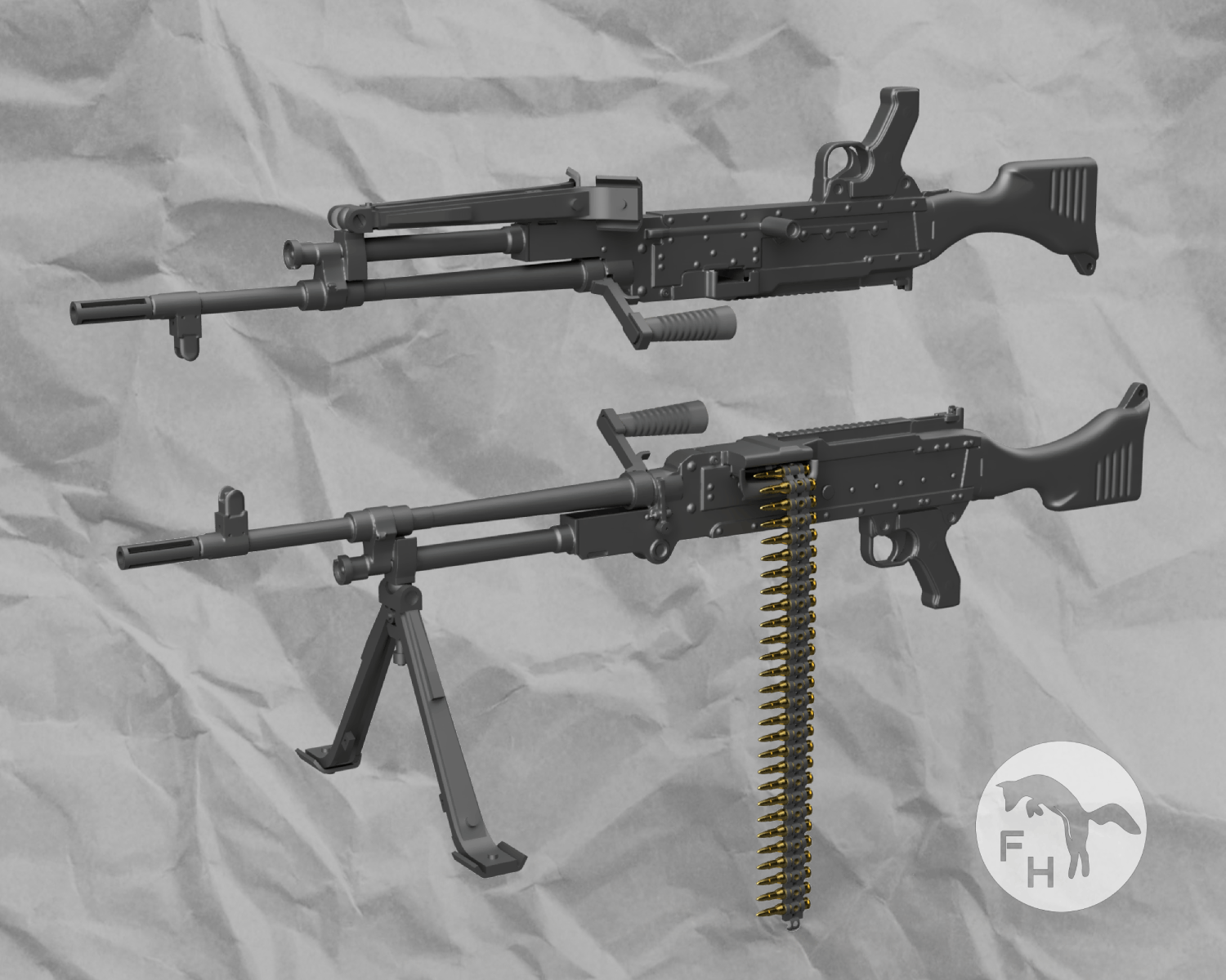 1/35 British L7 GPMG (Late) – FoxHopp Models
