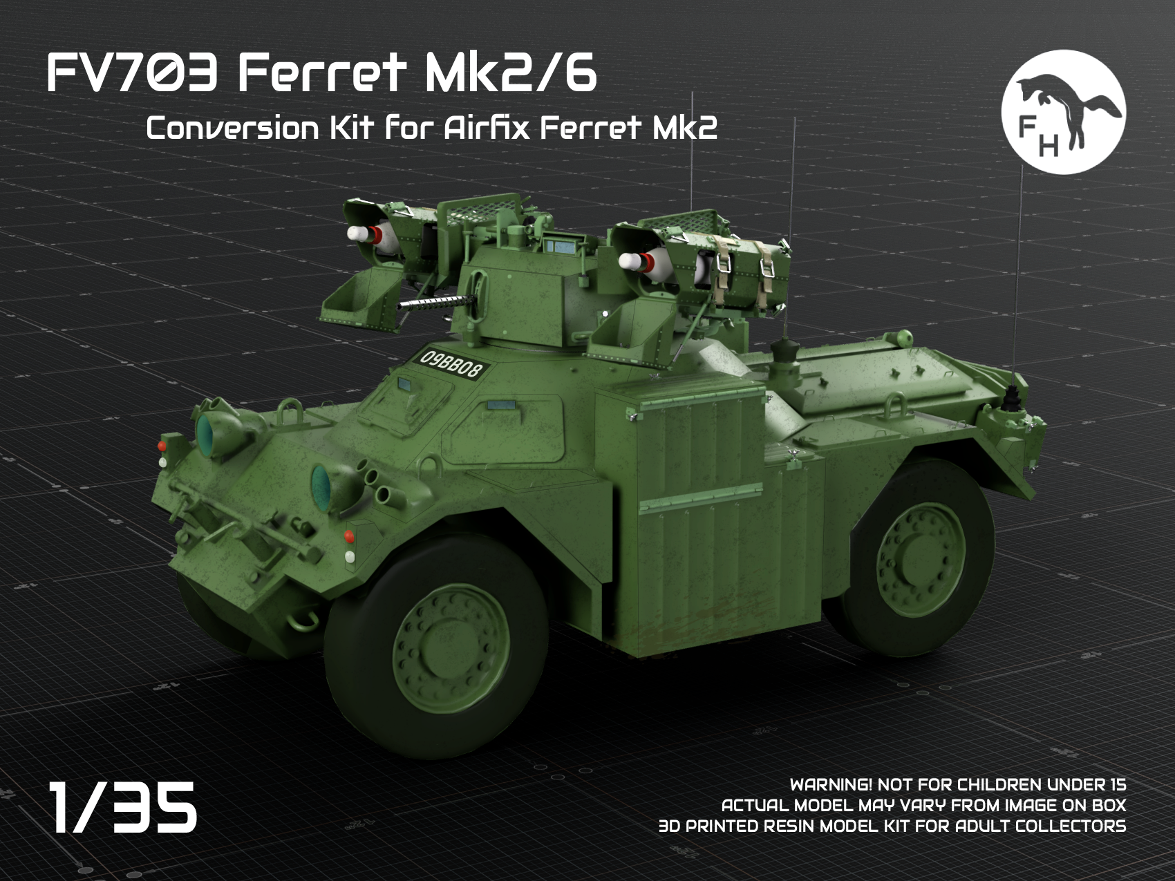 1/35 FV703 Ferret Mk2/6 Conversion – FoxHopp Models